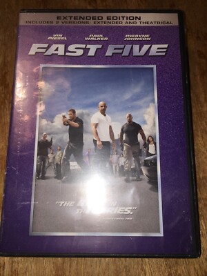 DVD Fast Five Extended and theatrical BRAND NEW Vin Diesel Paul Walker ...