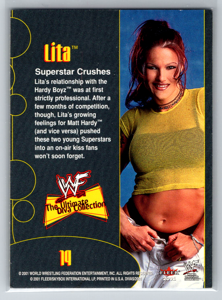 Lita 2001 Fleer WWF The Ultimate Diva Collection Rookie Card #19 (B) | eBay
