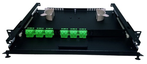 24 Fiber 1RU Rack Mount FDP Patch Only w/ 12 SC/APC Duplex Adapters | eBay