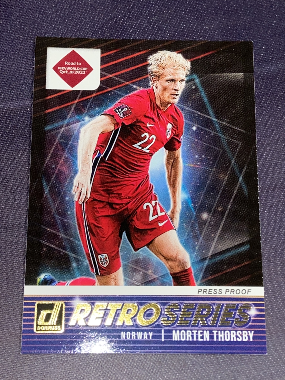 2021-22 Donruss FIFA World Cup Retro Series #1 MORTEN THORSBY PRESS ...