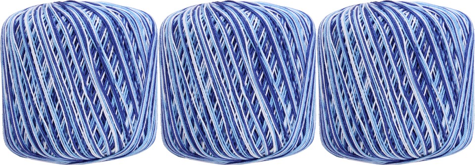 Threadart 100% Pure Cotton Multicolor Crochet Thread Sets - 7 Colors ...