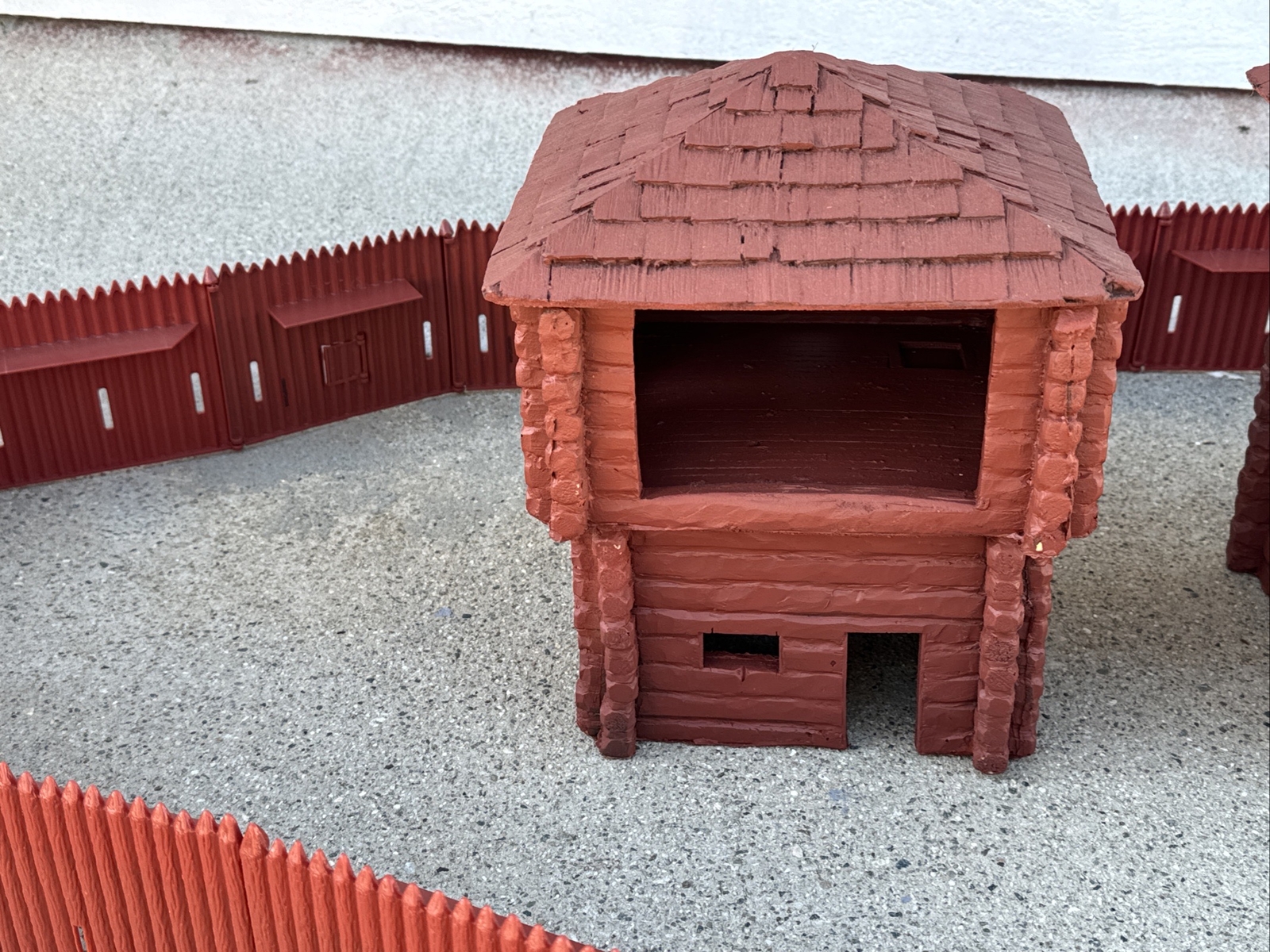 Vintage Marx Conte Barzso House war Buildings Fort Apache Play Set | eBay