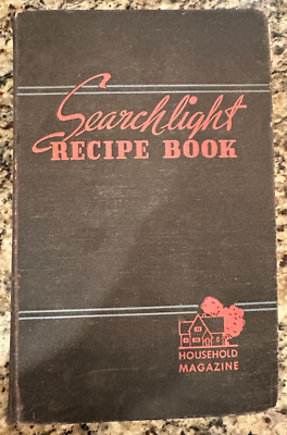 Vintage 1942 Searchlight Recipe Book Cookbook Household Magazine 15th ...