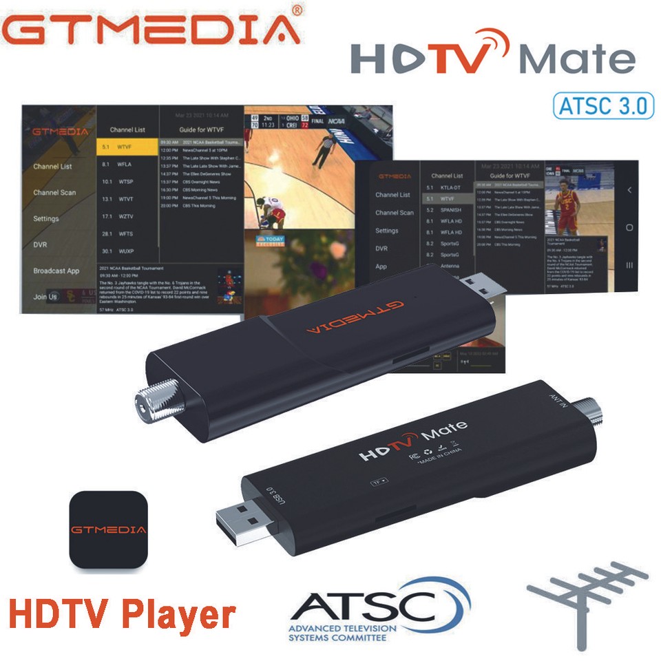 FTA Over The Air HDTV ATSC 3.0 TV Tuner ATSC 1.0 Digital Terrestrial ...