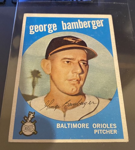 1959 Topps George Bamberger #529 “EX-MT” RC Baltimore Orioles ROOKIE ...