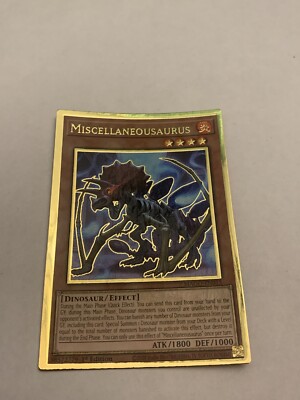 YUGIOH TCG MISCELLANEOUSAURUS MAGO-EN015 GOLD 1ST EDITION | eBay