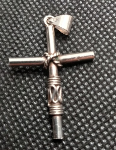 Vintage 925 Sterling Silver Detailed Cross Pendant 1.5x1" | eBay