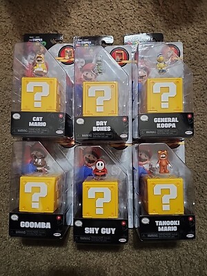 Super Mario Bros Movie 1.25 Inch Mini Figures - 6 Characters - Complete ...