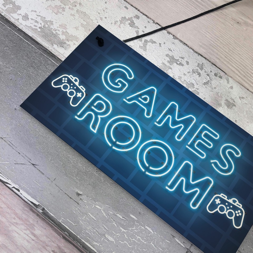 Gamer Gift Gaming Sign Man Cave Boys Bedroom Decor Boys Bedroom Sign ...