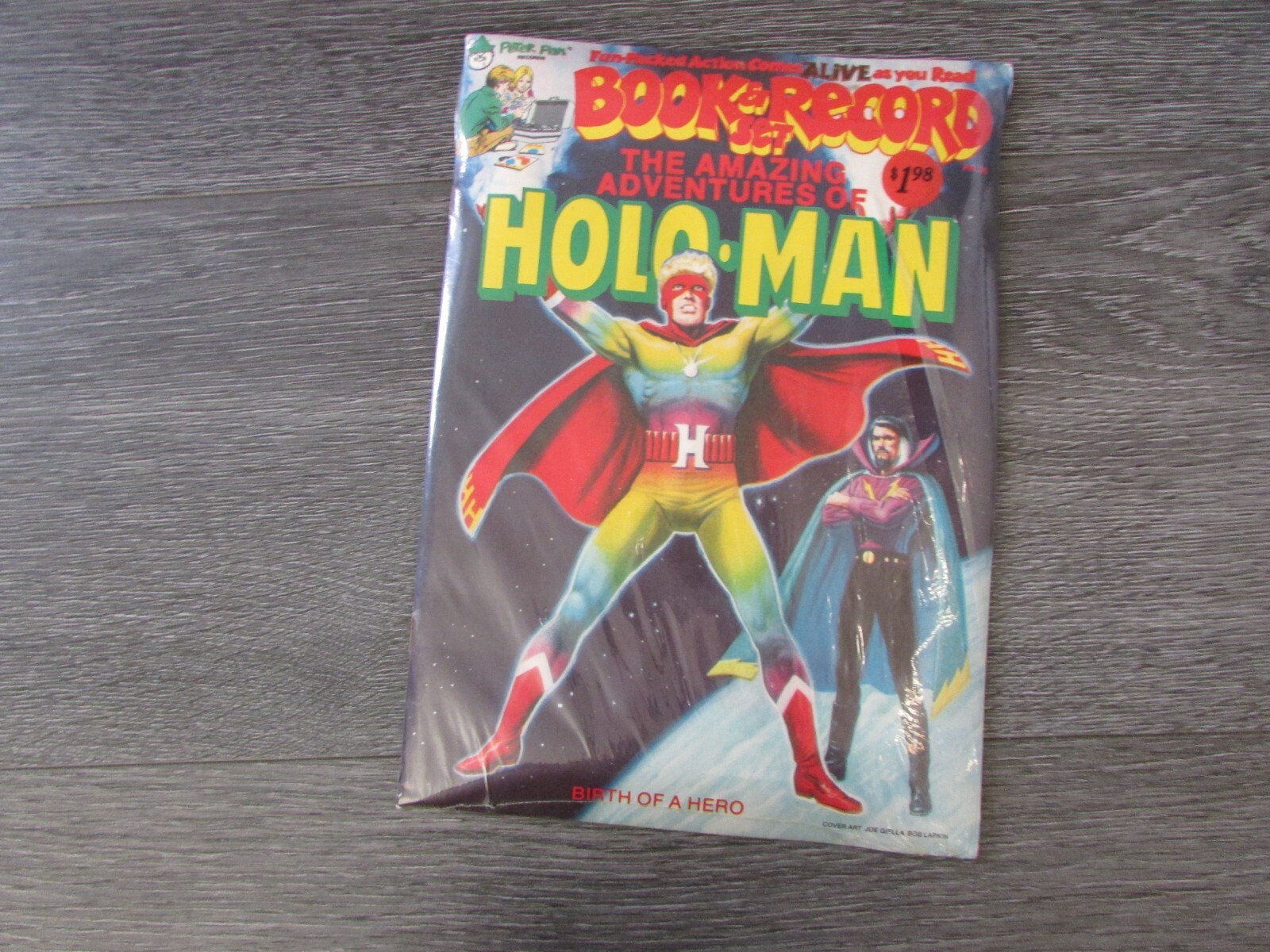 Peter Pan Records Adventures Holo-Man Book & Recording 45 rpm PR 36 ...