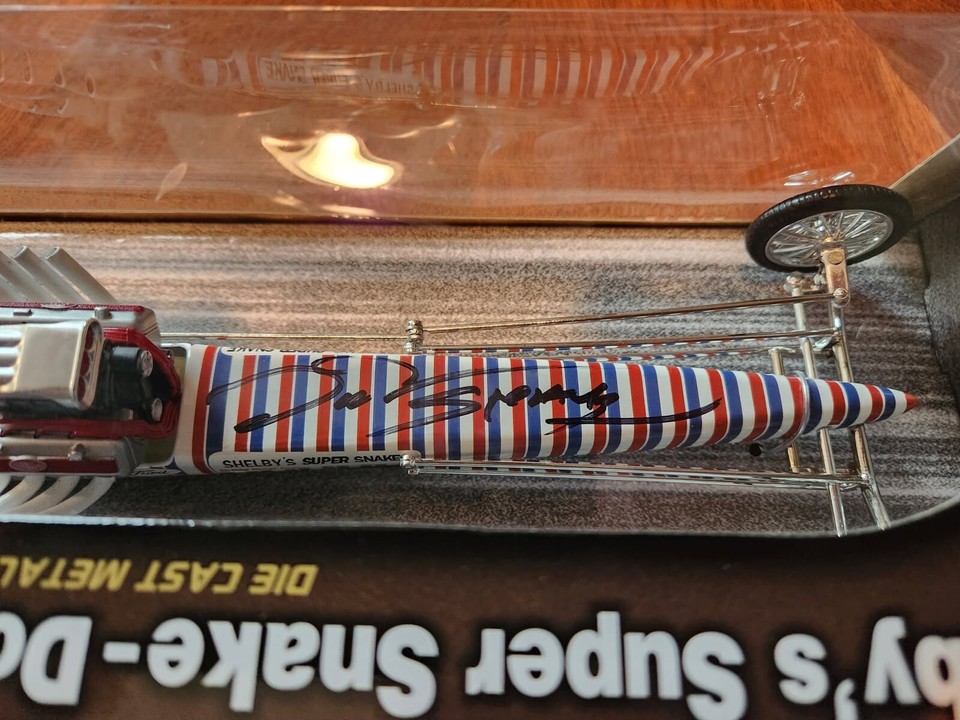 SHELBY SUPER SNAKE TOP FUEL RAIL DRAGSTER - AUTOGRAPHED DON PRUDHOMME 1 ...