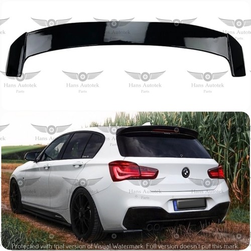 Black Rear Roof Spoiler 3D Type For 1-SERIES Pre-LCI &LCI F20 M135i ...