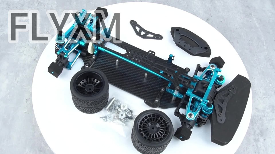 Alloy Metal & Carbon Touring Car Frame Kit RC 1/10 4WD For TT01 TT01E ...