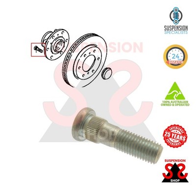 Wheel Stud X10 Suit MITSUBISHI Starwagon / Space Gear 2.0 (PA3V ...