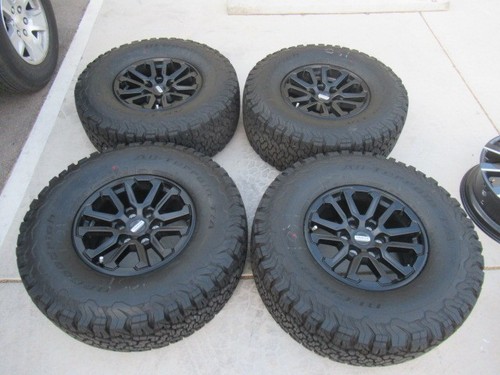 2025 Ford F-150 Raptor oem factory black 17" wheels rims 35" tires ...