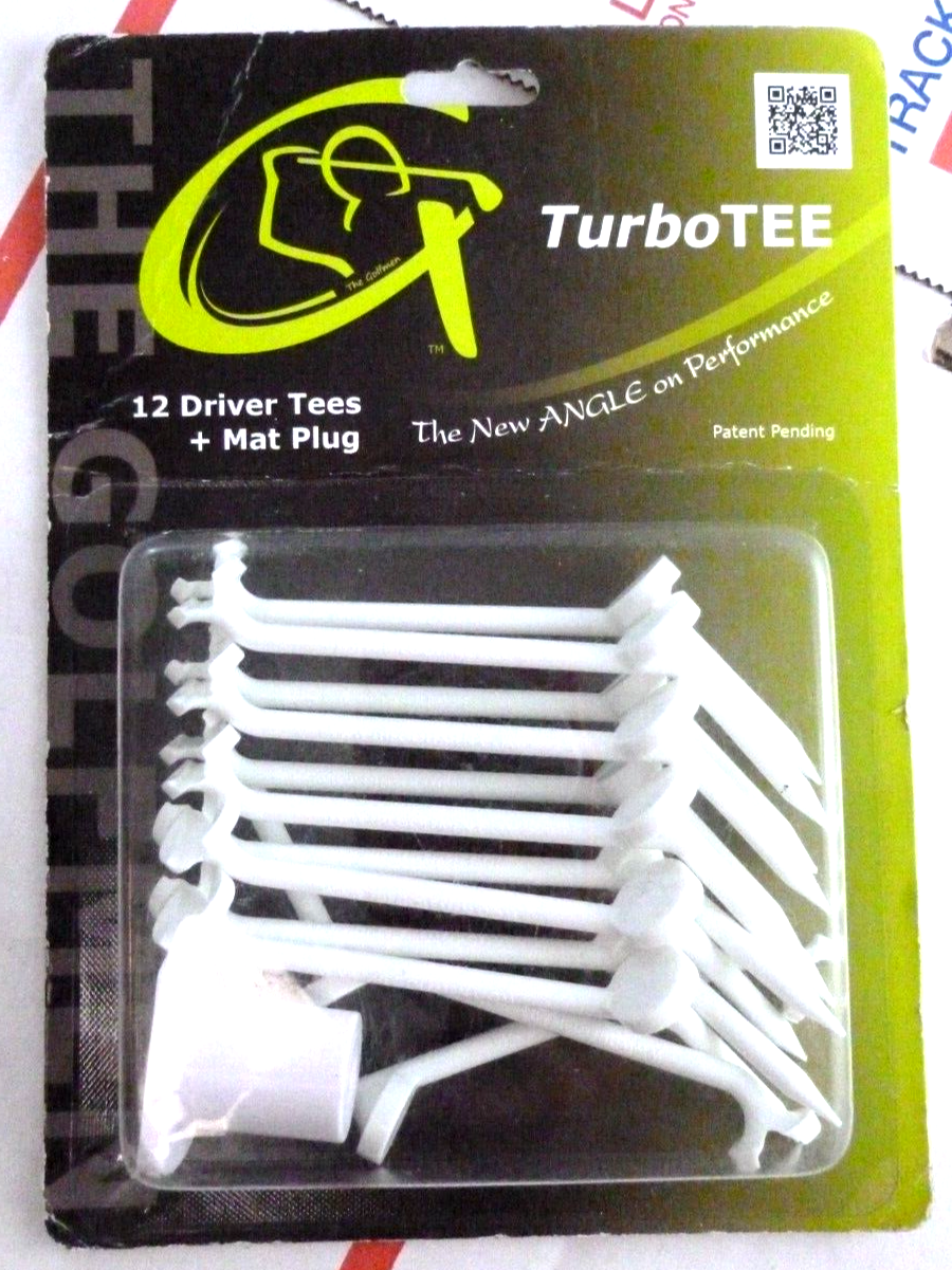 The Golfmen 12 TurboTEE Driver Tees Pack and Mat Plug Angle Performance ...