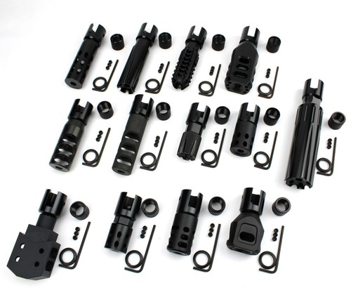 Black Muzzle Brake/Linear Compensator Compatible with Ruger 10/22 1022 ...