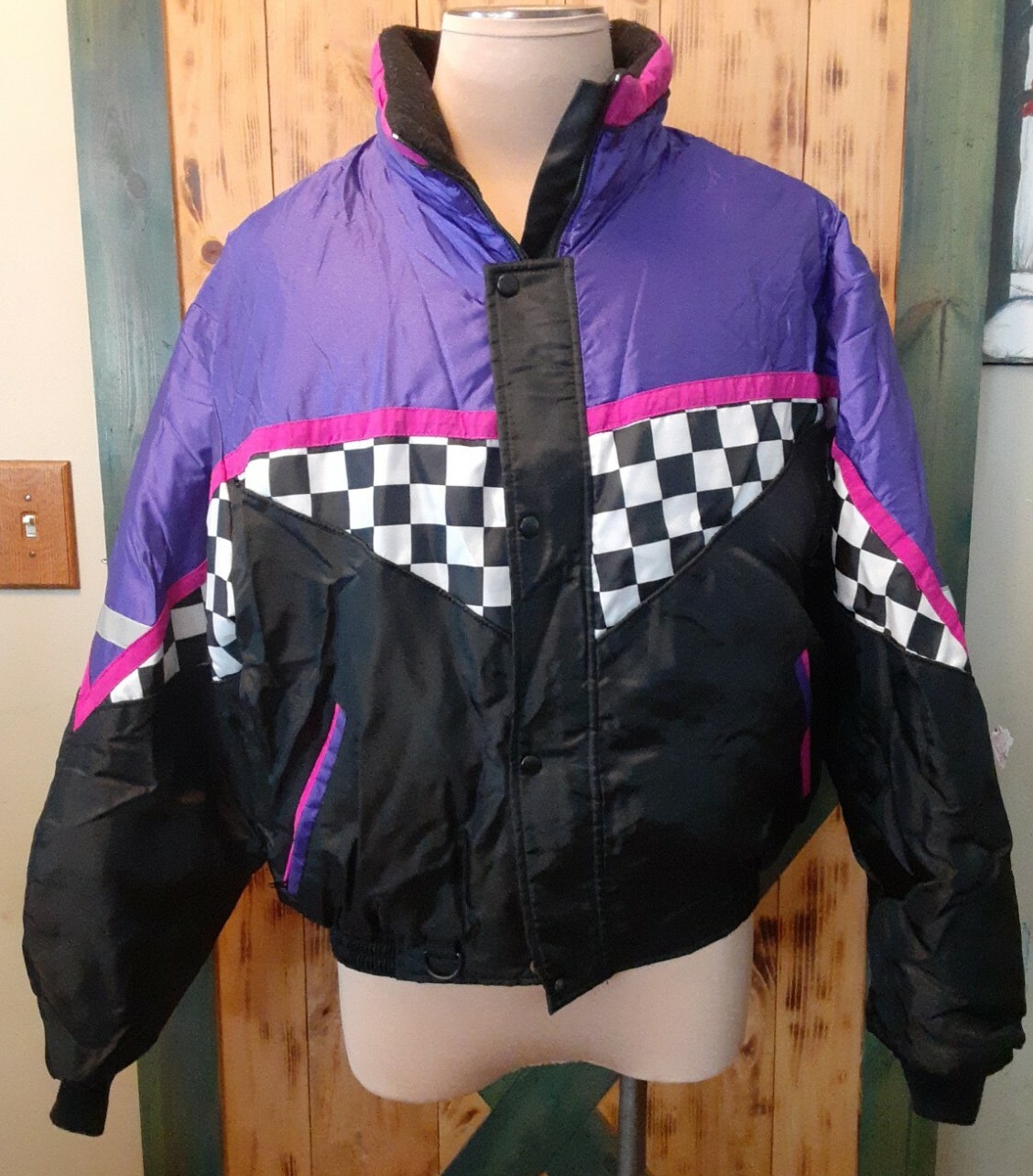 Joe Rocket Jacket Insulated Checkered Flag Jacket Men… - Gem