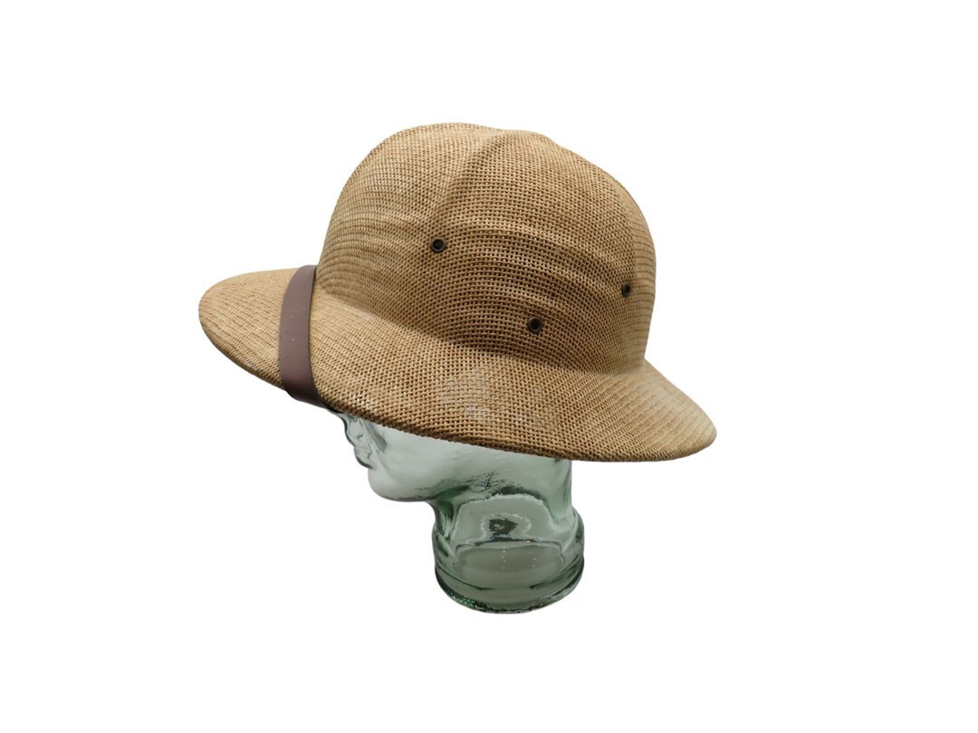 Vintage Dorfman DPC Toyo Straw Pith Helmet Natural Safari Hat One Size ...