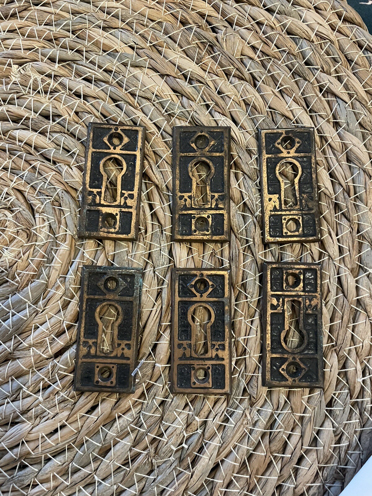 Vintage Victorian Eastlake Cast Iron Ornate Key Hole Plate Cover ...