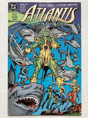 ATLANTIS CHRONICLES #4 1ST KORDAX 1990 AQUAMAN LOST KINGDOM MOVIE VF/NM ...