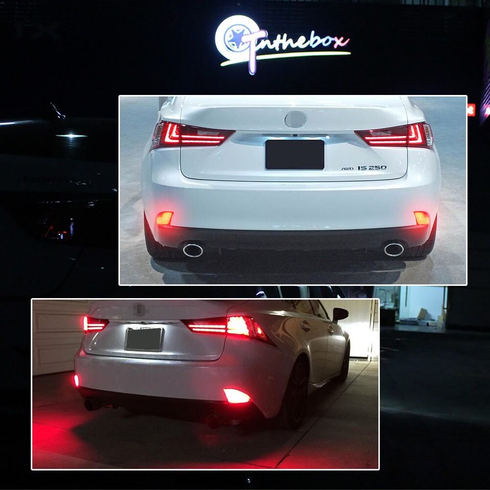 FOR 2014+ LEXUS IS250 IS350 IS-F LED BUMPER REFLECTOR SIGNAL BRAKE ...