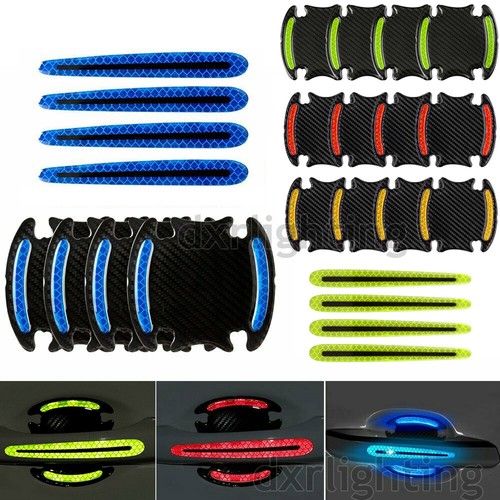 8X Car Auto Door Handle Door Bowl Protector Film Reflective Stickers ...