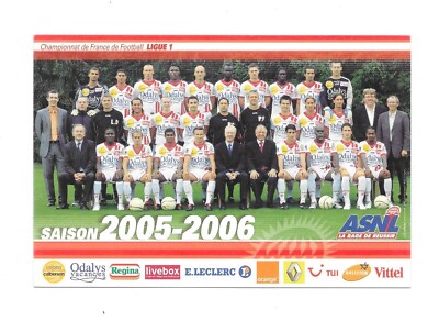 Carte Nancy - ASNL - 2005/06 - Equipe | eBay