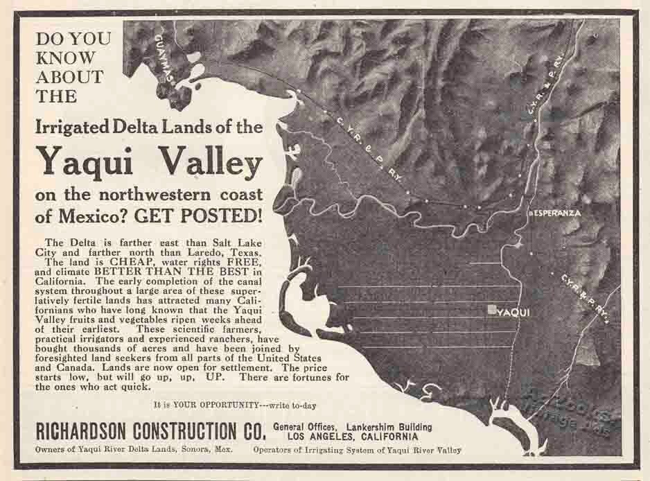 Yaqui River Map Mapa Geológico De Valle Del Río Yaqui (tomado De