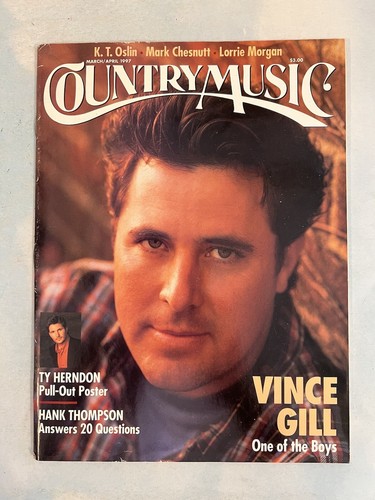 Country Music Magazine March/April 1997 Vince Gill Cover | eBay