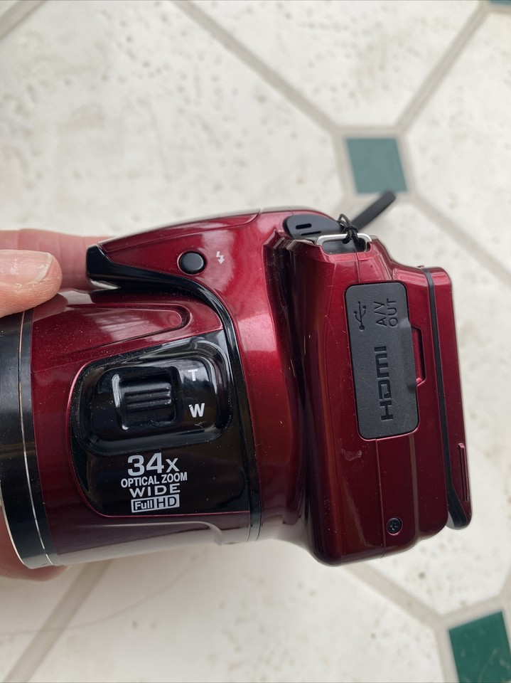 Nikon Coolpix L830 16 MP Digital Camera, 34x Zoom Lens, Full 1080p HD ...