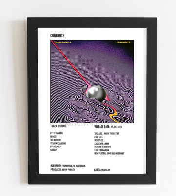 Tame Impala Poster Currents Album Art Polaroid Style Indie Pop Poster ...