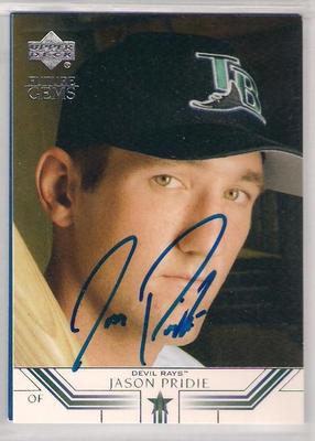 Tampa Bay Devil Rays JASON PRIDIE autographed 2002 Upper Deck | eBay