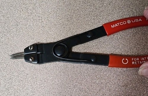 Matco Tools USA PK101 Internal Retaining Snap Ring Pliers 6" Length | eBay