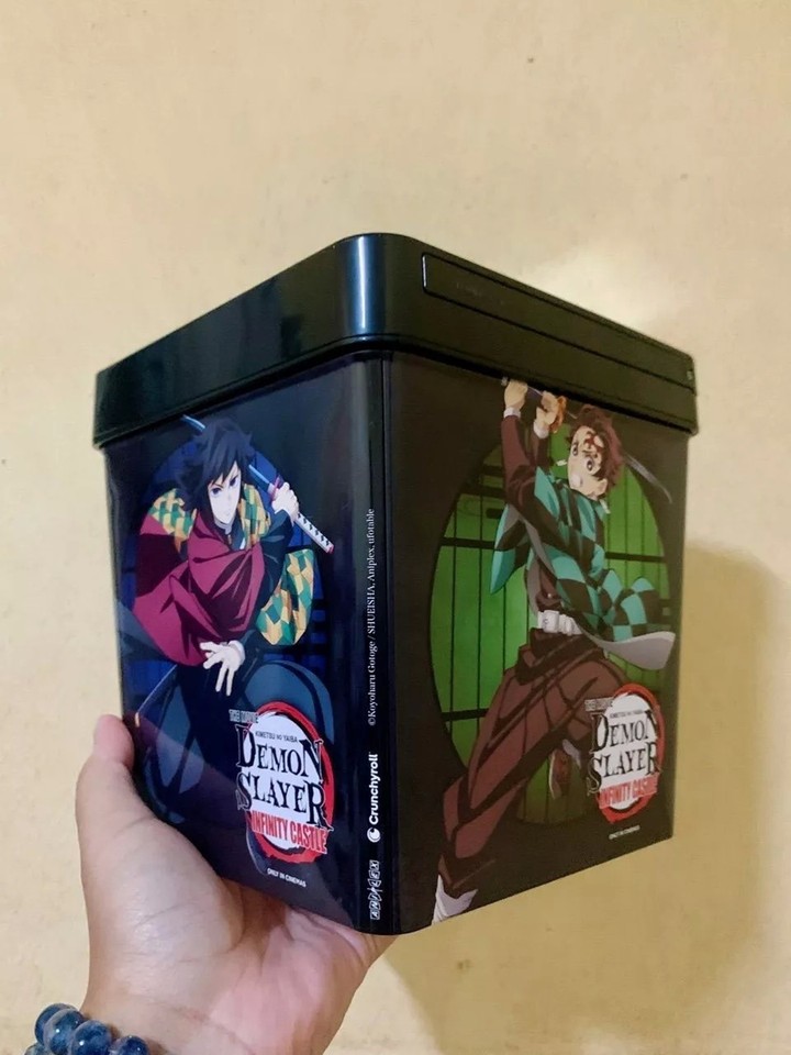 LED A Demon Slayer Bucket Popcorn Tin Castle Infinity 2025 SF Exclusive ...