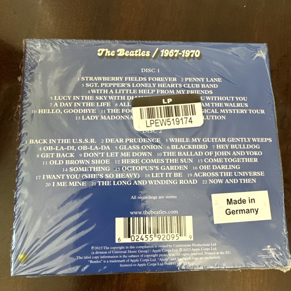 The Blue Album 1967-1970 by The Beatles (CD, Nov-2023, 2 Discs) Read ...