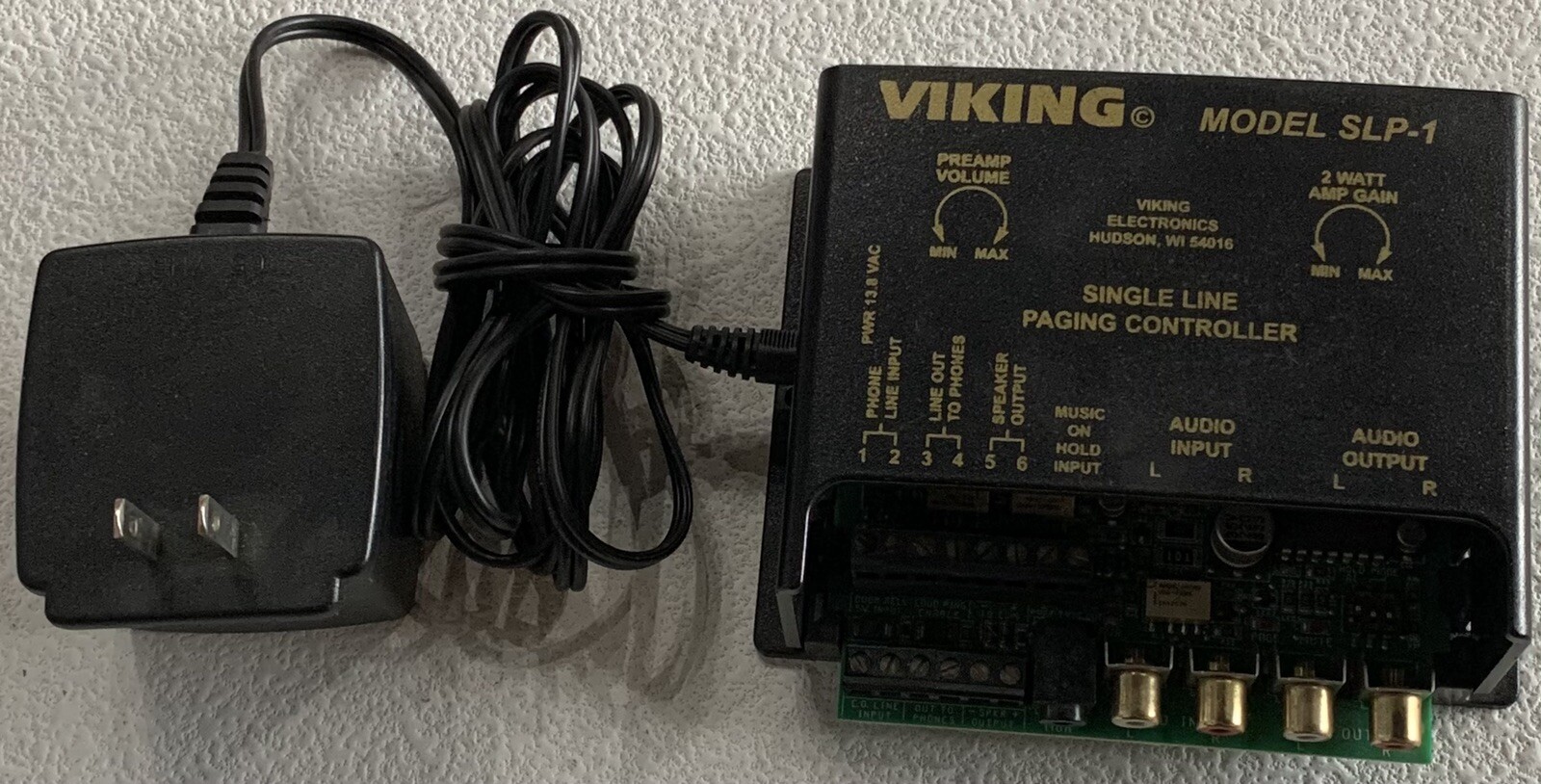 Used VIKING SLP-1 Single Line Paging Controller with 2 Watt Amplifier | eBay