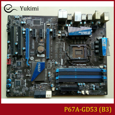 FOR MSI P67A-GD53 (B3) 32GB Socket 1155 DDR3 Intel ATX Motherboard | eBay