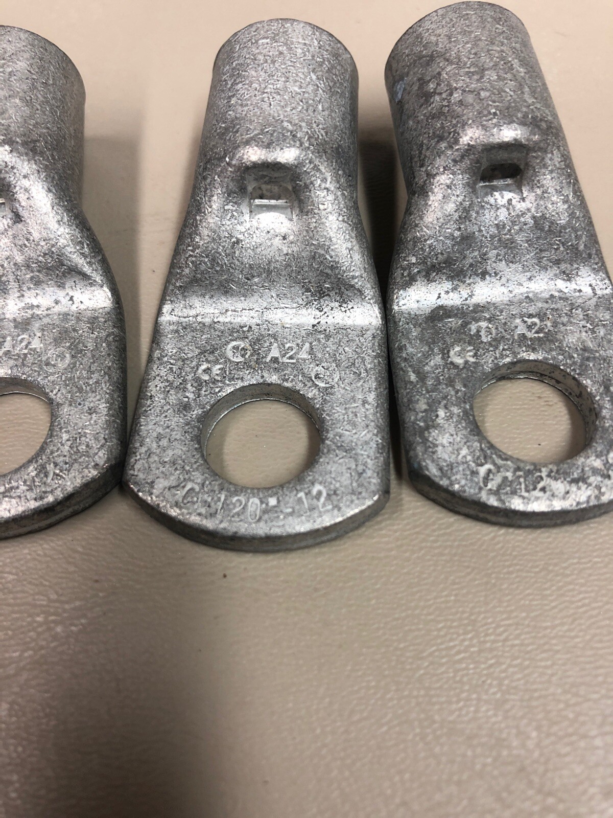 5 x Cembre A24-M12 Copper Battery Lug Eye Terminal 120mm2 12mm 120x12 ...