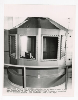 Gas Chamber at San Quentin 1960 Execution Press Photo Caryl Chessman | eBay