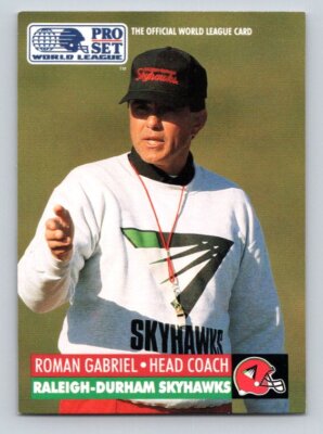 1991 Pro Set - WLAF Inserts #24 Roman Gabriel | eBay