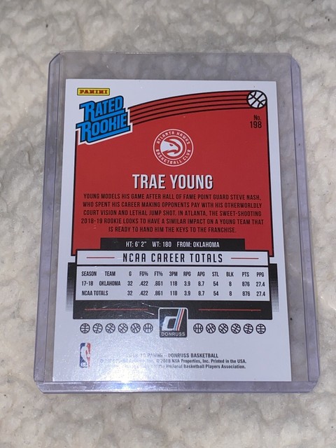 2018-19 Panini Donruss Optic - Rated Rookie #198 Trae Young (RC) for ...