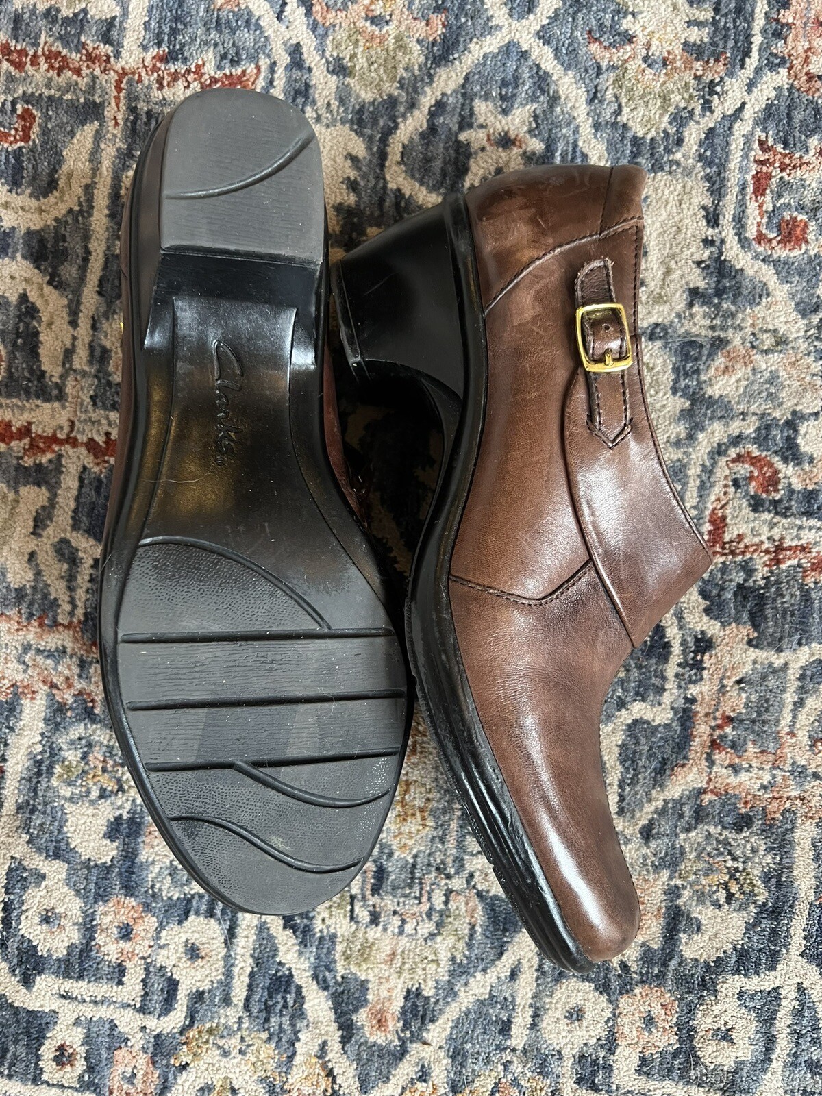 Clarks Collection Bayla Light Leather Ankle Boots Siz… - Gem