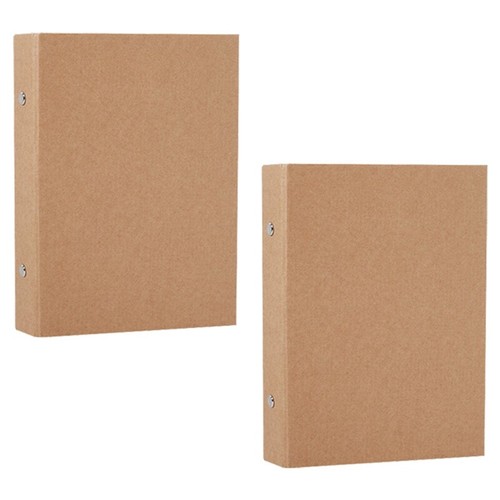 2Pcs A5 Kraft Folders with 2 Rings to Add Loose Sheets H3J8 | eBay