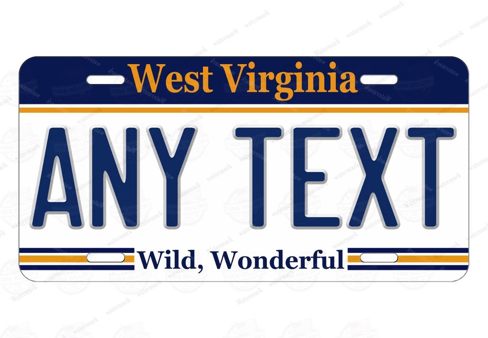 Vintage State License Metal Plate Tag Customized Auto Car Bicycle RV ...