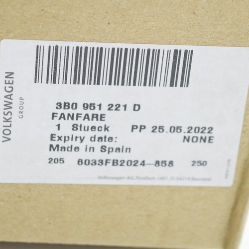 NEW VW TIGUAN AD LOW TONE HORN SIGNAL 3B0951221D ORIGINAL | eBay