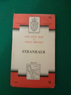 O S Seventh Series One Inch Paper Map SHEET 79 STRANRAER cir 1963 | eBay UK