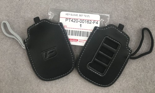 LEXUS F-SPORT LEATHER SMART KEY GLOVES (2) BLACK/GREY PT420-00162-F4 | eBay