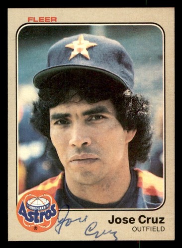 1983 Fleer Baseball #446 Jose Cruz Signed Autograph (no COA) | eBay