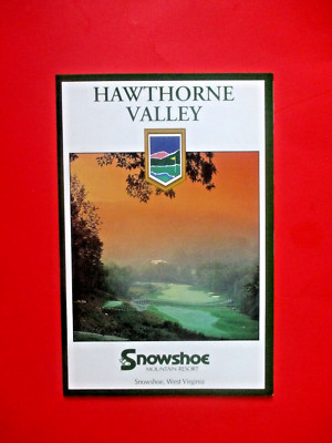 vtg - Golf Scorecard - HAWTHORN VALLEY GOLF COURSE gc - Snowshoe WV | eBay